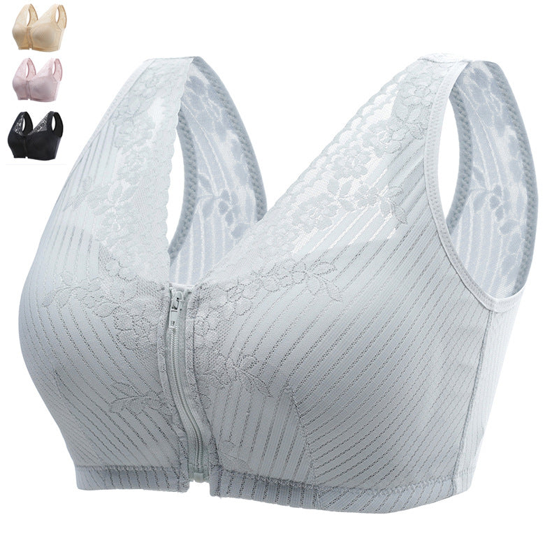 Front Zipper Wireless Push Up Bra – exrossy