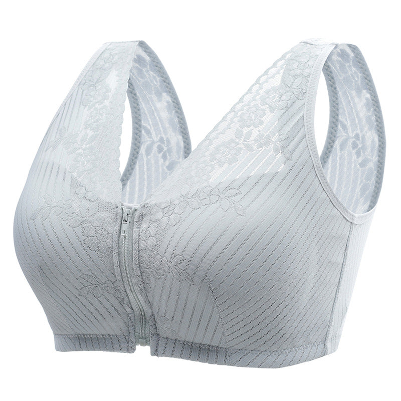 Front Zipper Wireless Push Up Bra – exrossy